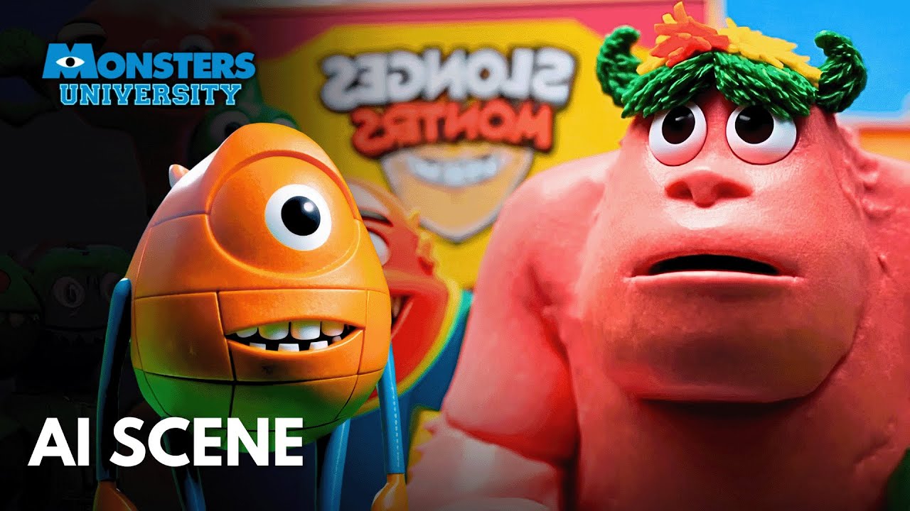 MONSTERS UNIVERSITY The Scary Test Pt 2 But it’s Reimagined by AI - YouTube