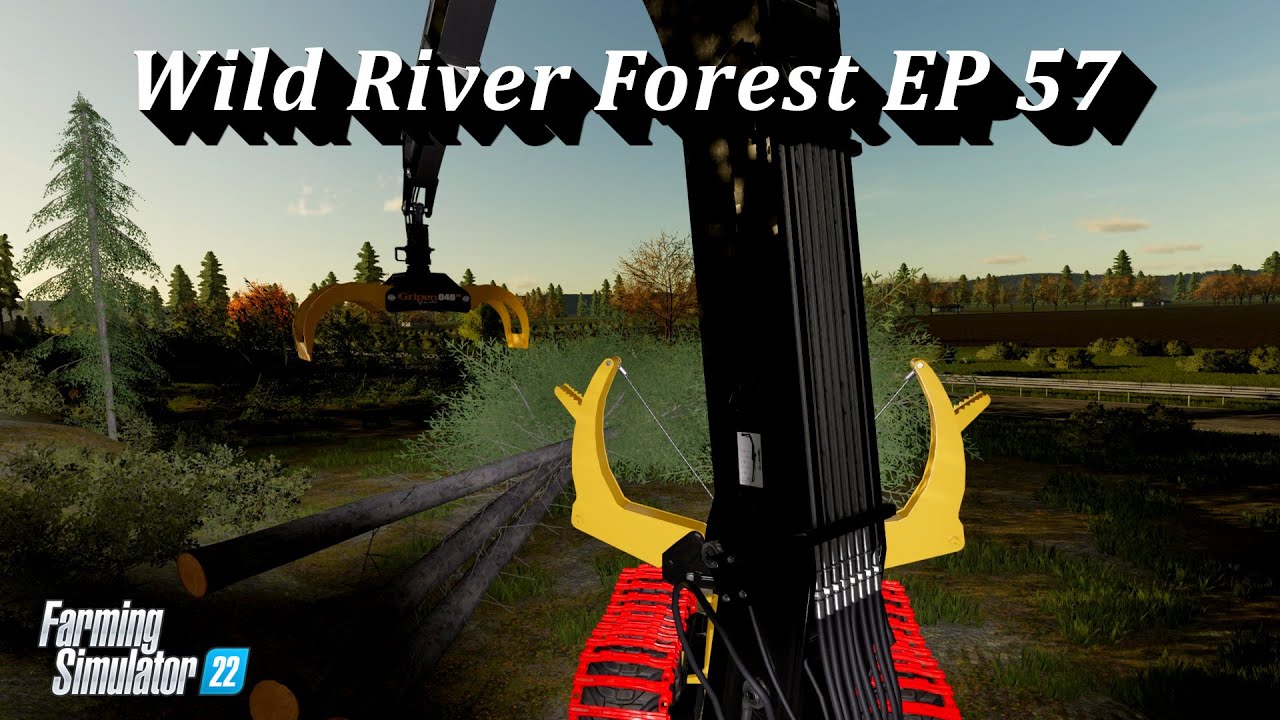 Wild River Forest EP 57 FS22 Grinding up logs the mill doesn't want ...