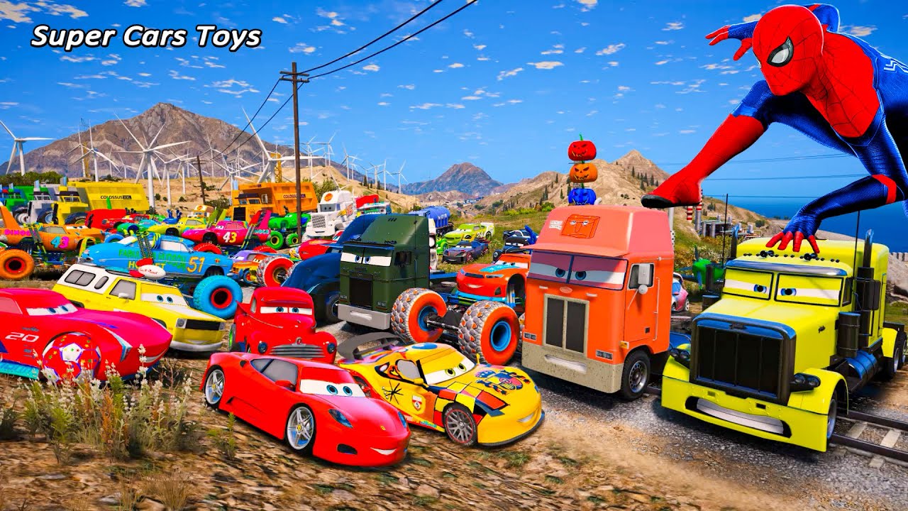 Disney Pixar Cars 3 McQueen Hauler Jerry Recycled Batteries Ryan Laney ...