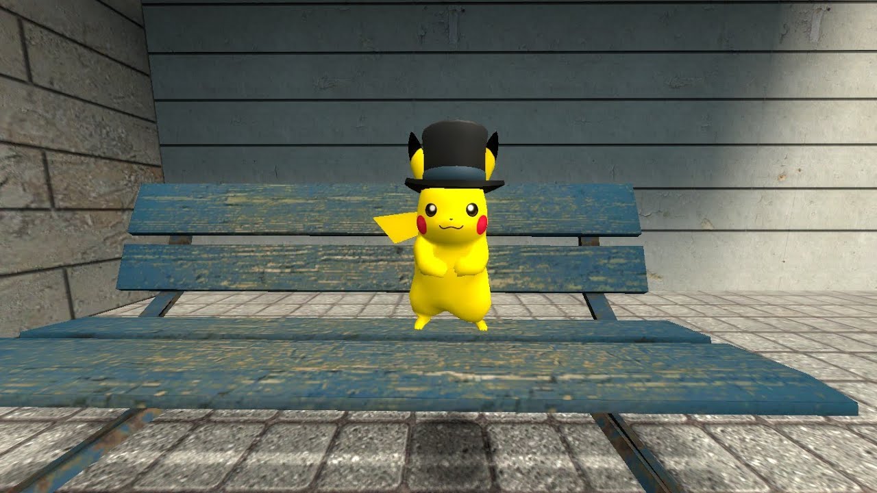 Pikachu gets a top hat (Gmod) - YouTube