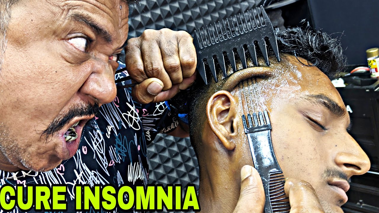 Cure Insomnia by Asim Barber | ASMR Head Massage with Heavy Oil | ASMR ...