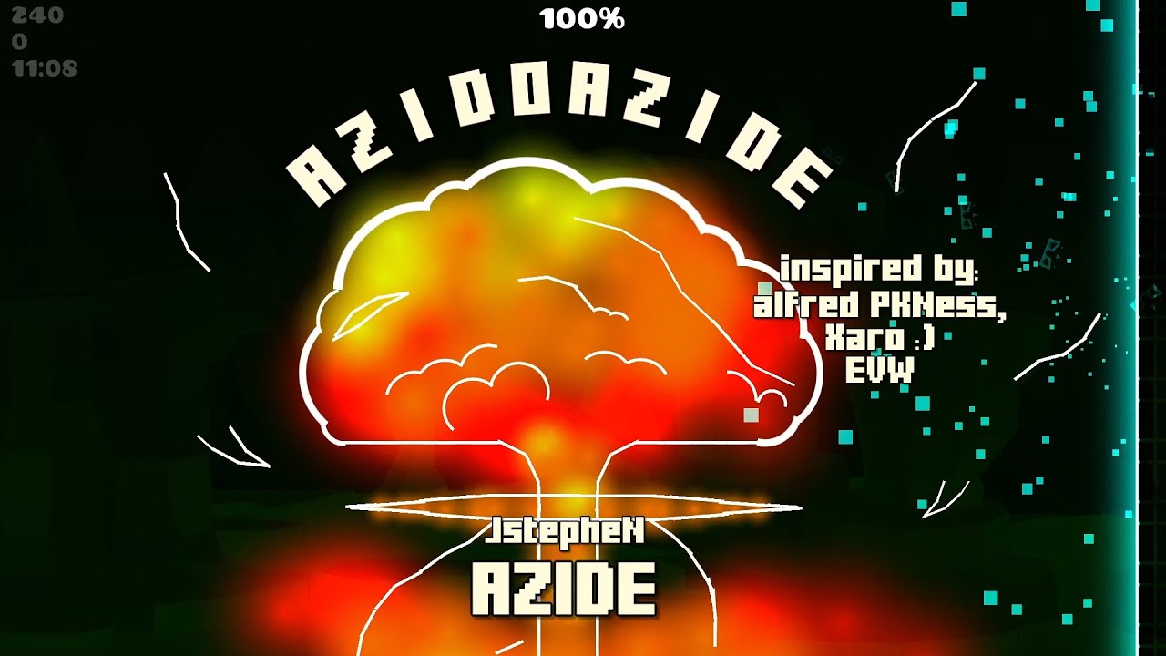 AzidOazide Azid by JstepheN 100% (Demon) | Geometry Dash - YouTube