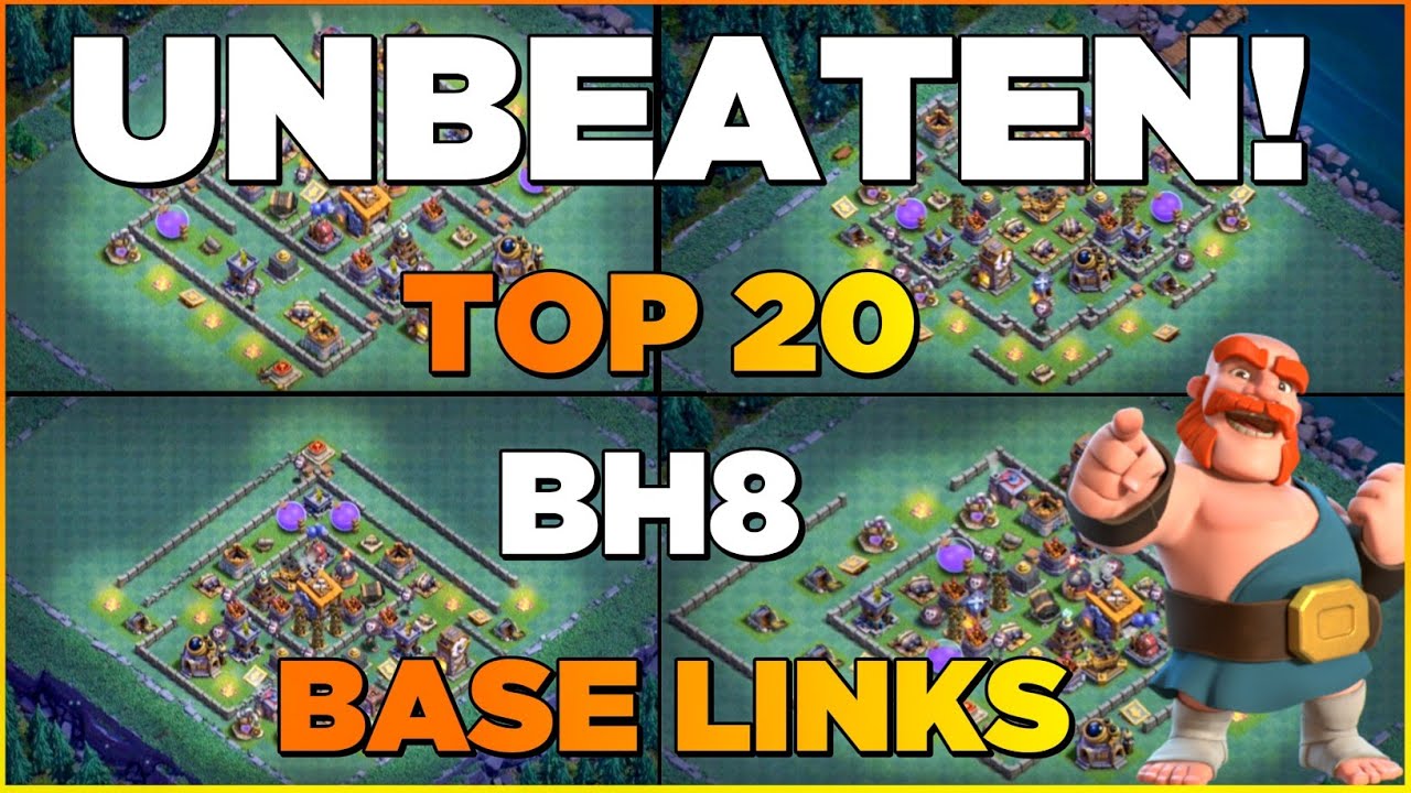 Bh8 Base Link Trophy Base (Top20) Builder Hall 8 Base Link Layouts 2021 ...