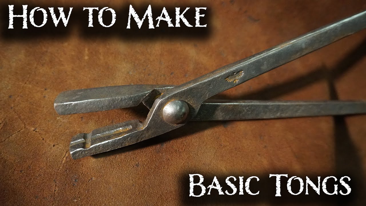 Making Blacksmith Tongs - Blacksmiths Essential Skills - - YouTube