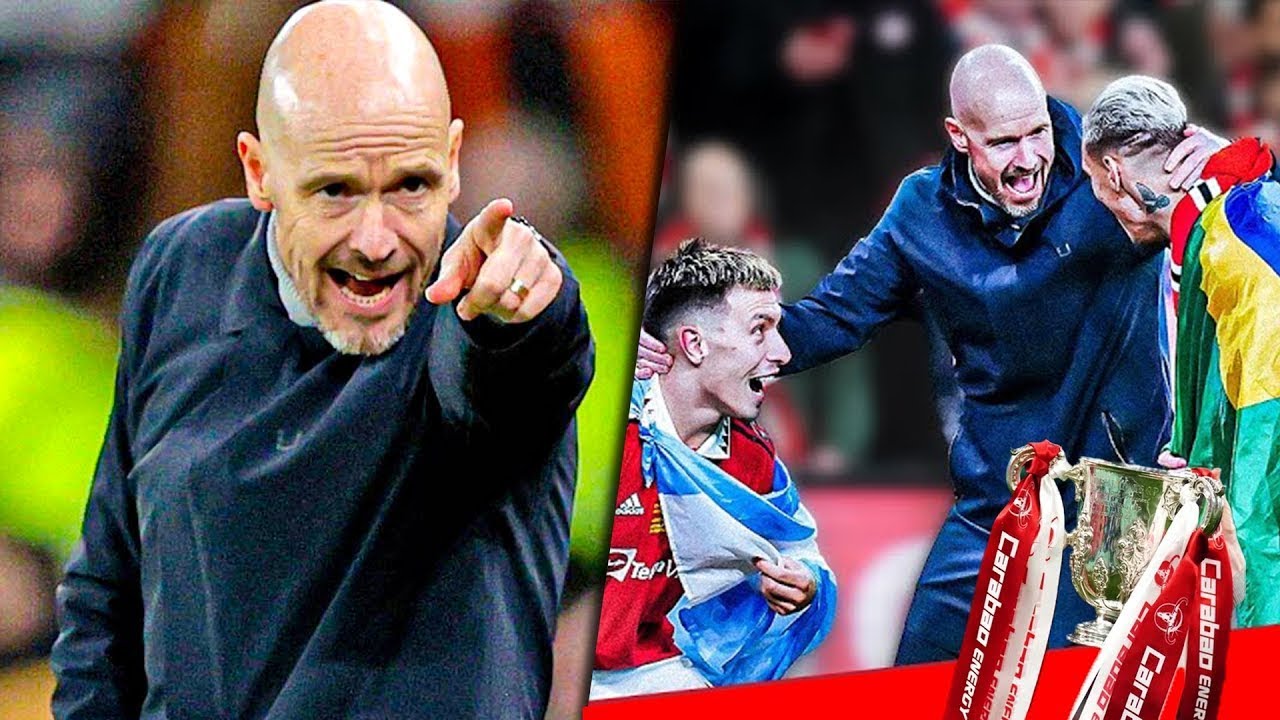 🤣🕺Erik ten Hag dancing with Antony & Martínez like a Champions - YouTube