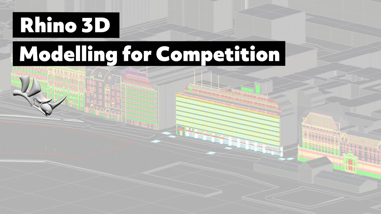 Rhino 3D Modelling - Building Facade Curtain Wall - YouTube