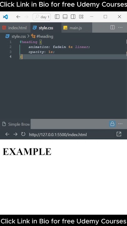 Fade-Out animation | HTML and CSS - YouTube