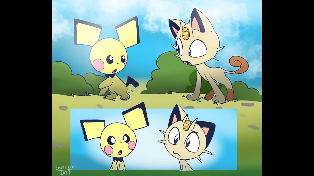 What if Pikachu and Meowth we're childhood Friends WIP (Comic Dub ...