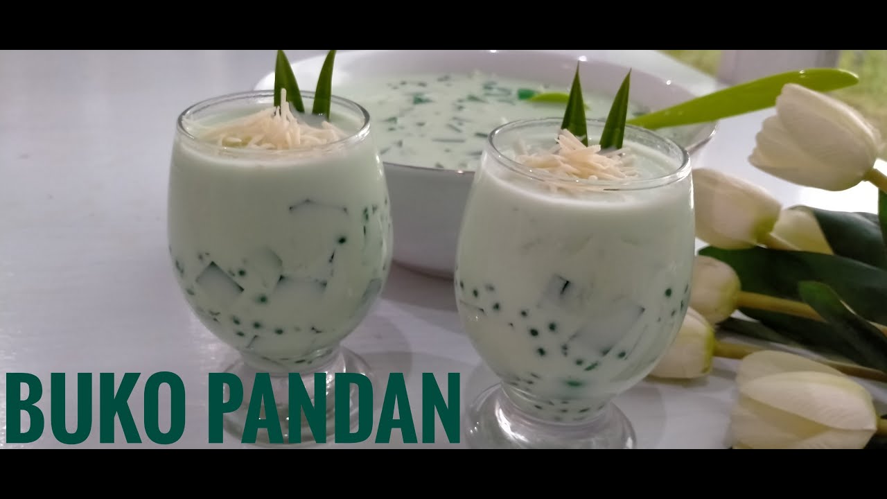 RESEP BUKO PANDAN Desert Khas Filipina - YouTube