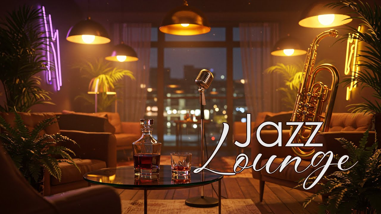 Late Night Jazz Lounge Ambience 🎷 Smooth Saxophone Music for Relaxing ...