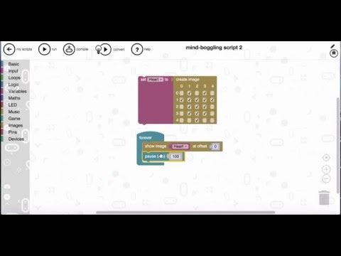 BBC Microbit - Flashing Heart - YouTube