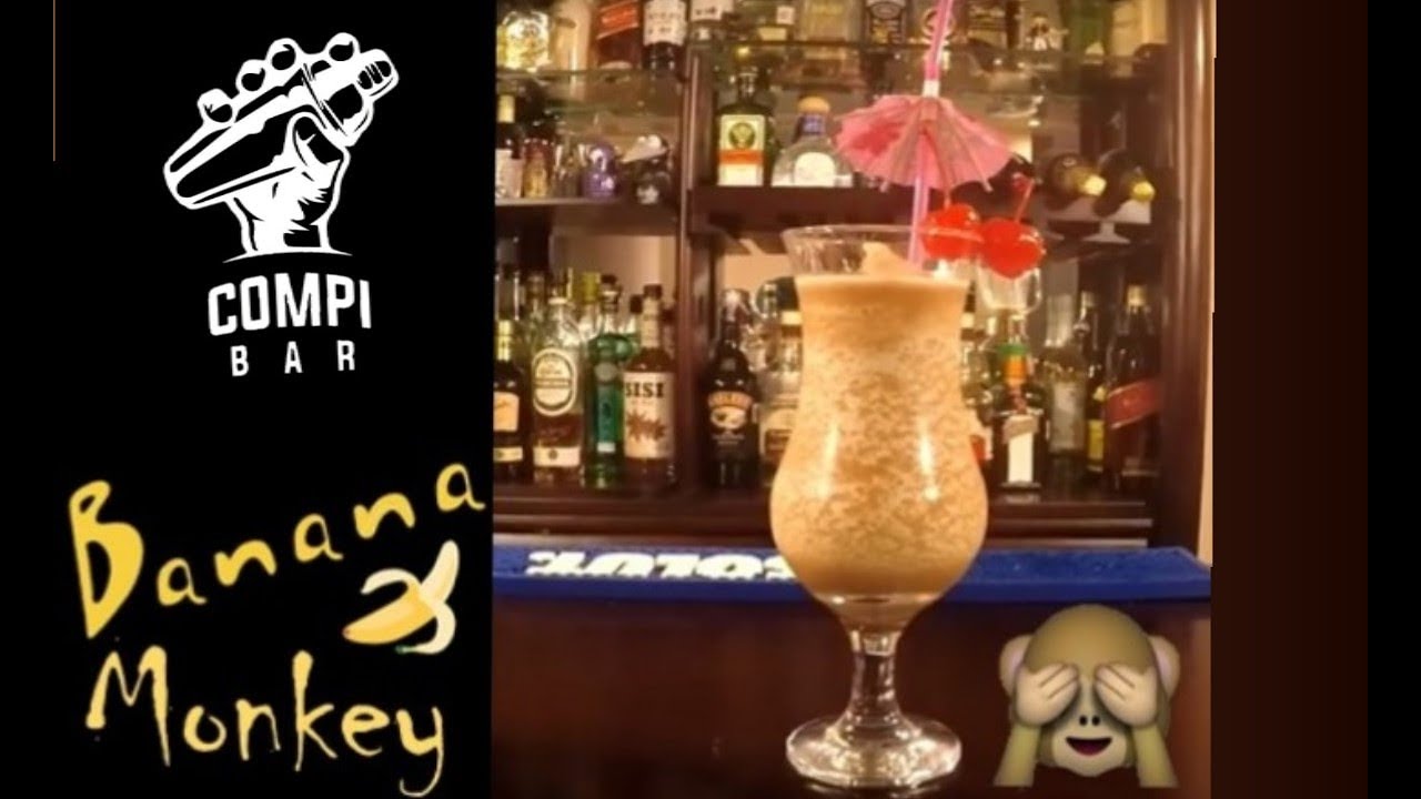 CÓCTEL BANANA MONKEY (CON LICOR DE PLATANO, COCO Y CAFÉ) WAAA DELICIOSO ...
