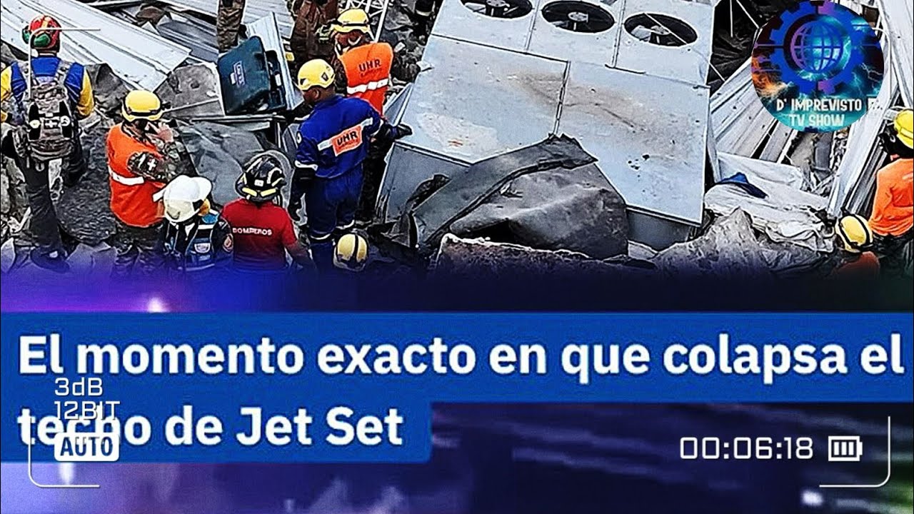 MOMENTO QUE COLAPSA EL TECHO DE LA DISCOTECA JET SET. - YouTube