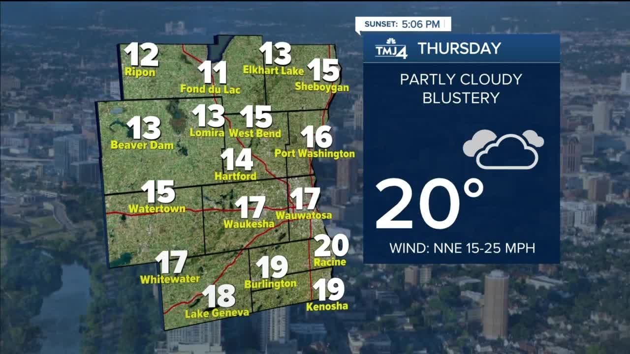Cold with scattered flurries on Thursday - YouTube
