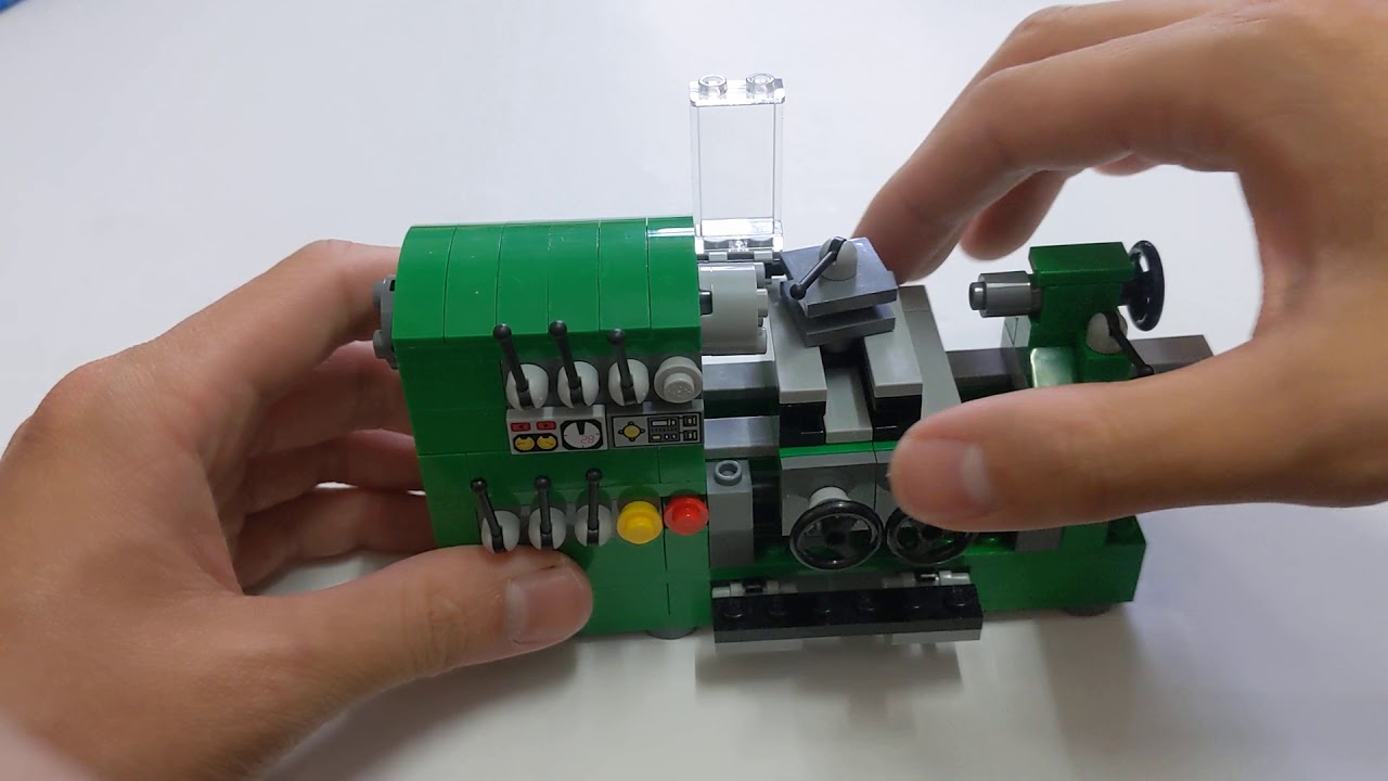 自製樂高車床小模型Moc Lego lathe model - YouTube