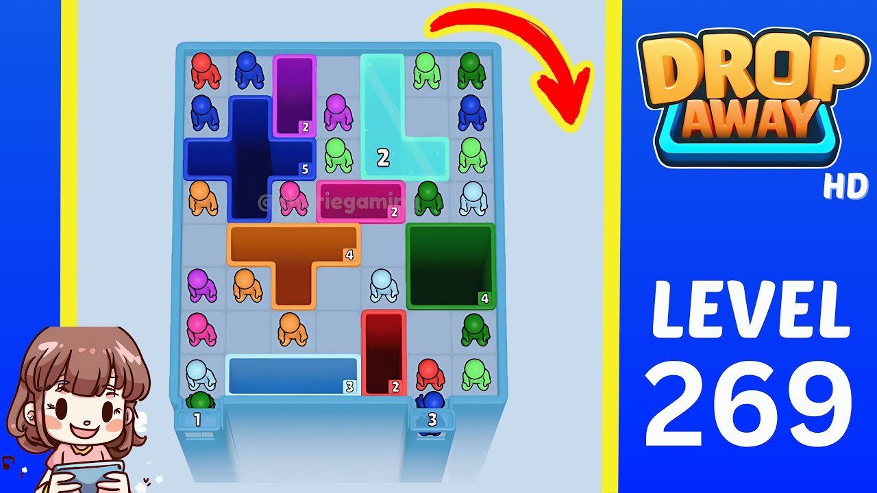 Drop Away Level 269 Solution Walkthrough - YouTube
