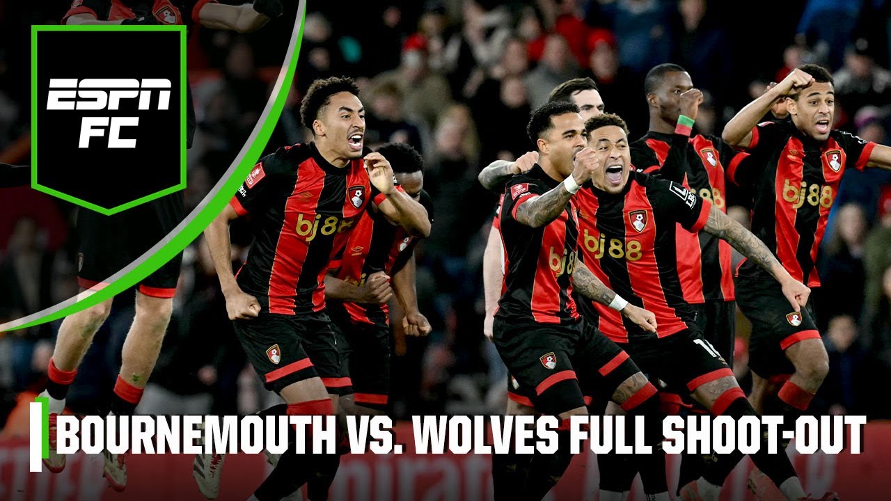 🚨 FULL PENALTY SHOOTOUT! 🚨 Bournemouth vs. Wolves | FA Cup Highlights ...