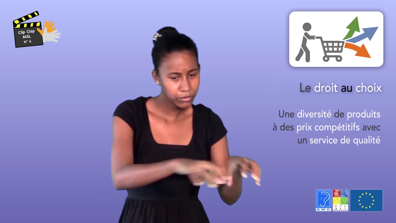 Mauritian Sign Language - Droits consommateurs - YouTube