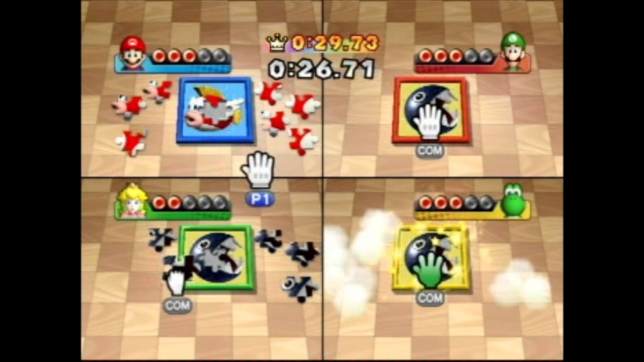 Mario Party 9: Regular Minigame - Jigsaw Jumble - YouTube