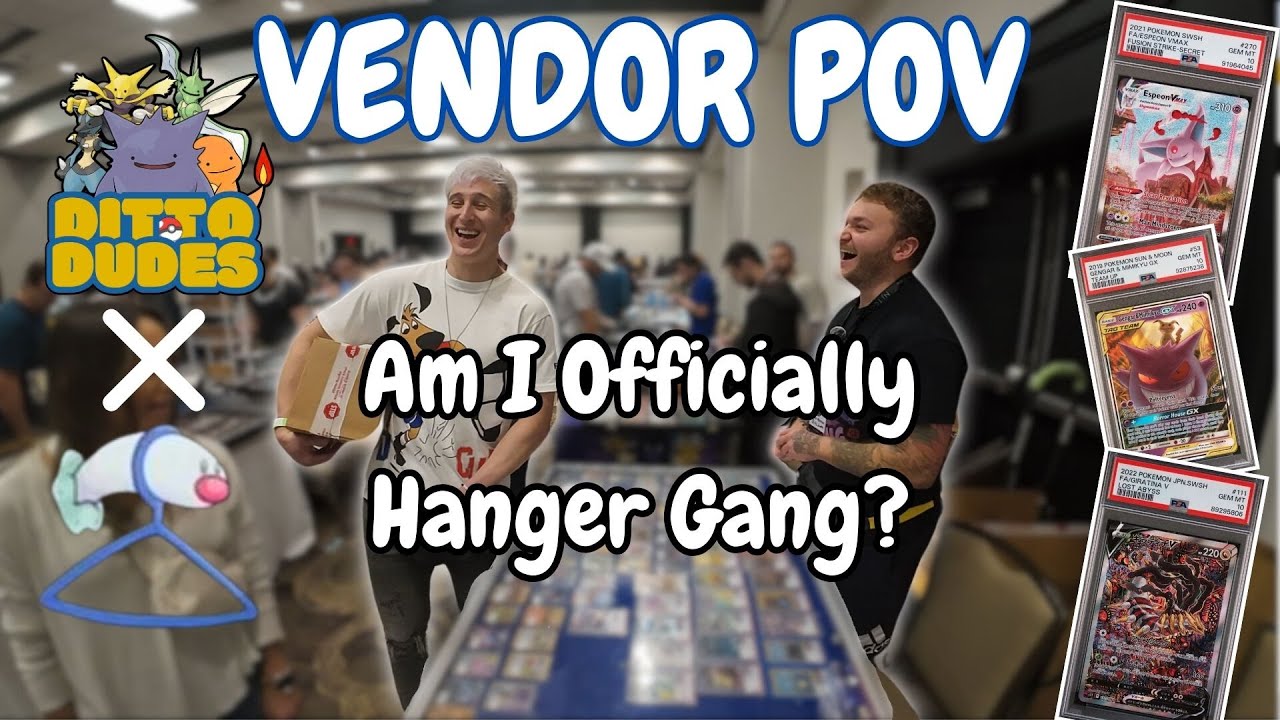 Am I Officially Hanger Gang? | Pokemon Vendor POV | NJ TCG Show - YouTube