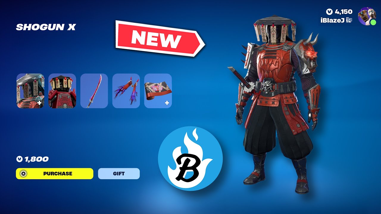 *NEW* Shogun X Hunters Skin | Chapter 6 Fortnite Item Shop Review - YouTube