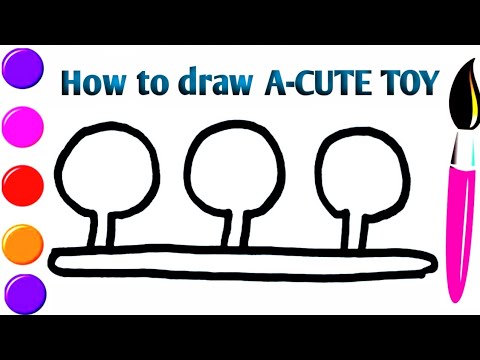 Easy Drawing Toy for kids and toddlers ll how to easy draw and colors ...