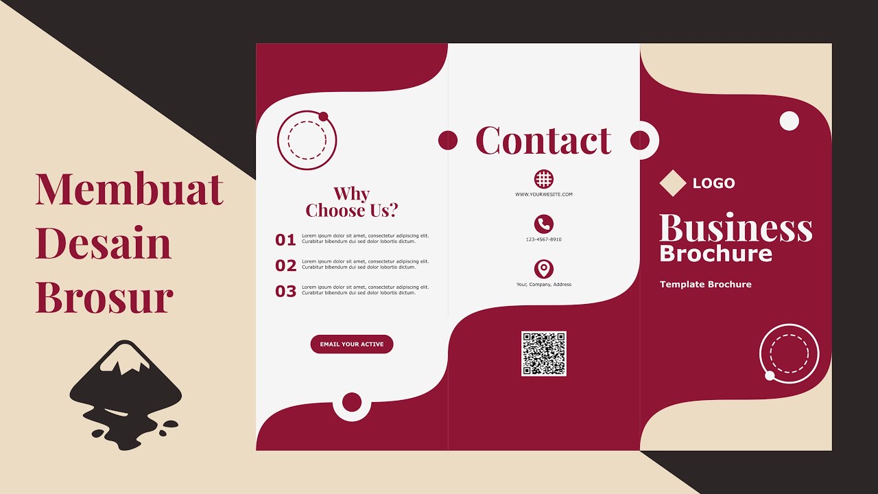 Membuat Desain Brosur dengan Inkscape | Style 1 - YouTube