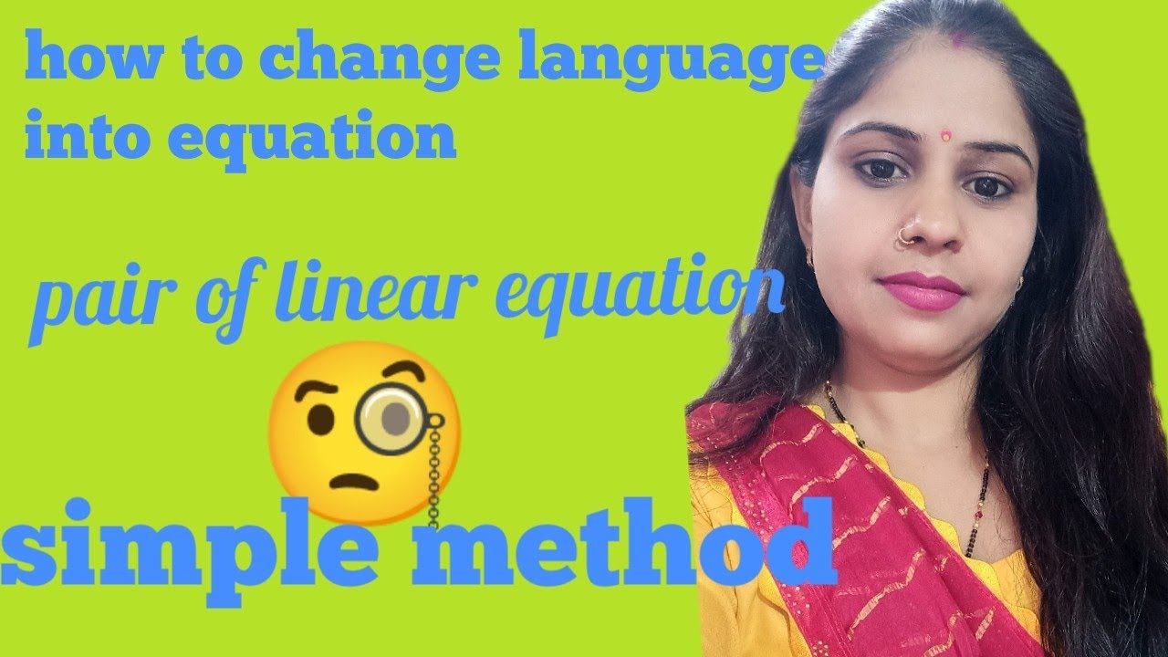 how to change language question into equation#very esay method# ...