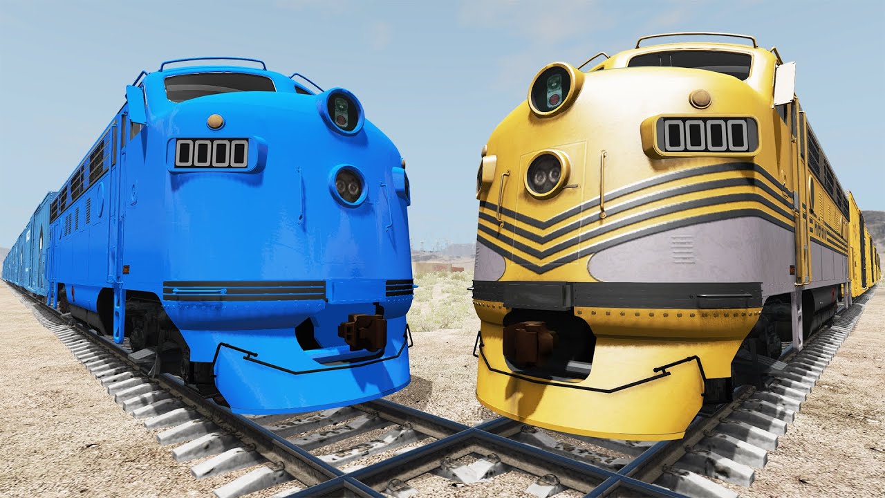 Realistic Train Crashes #10 - Beamng.Drive - YouTube