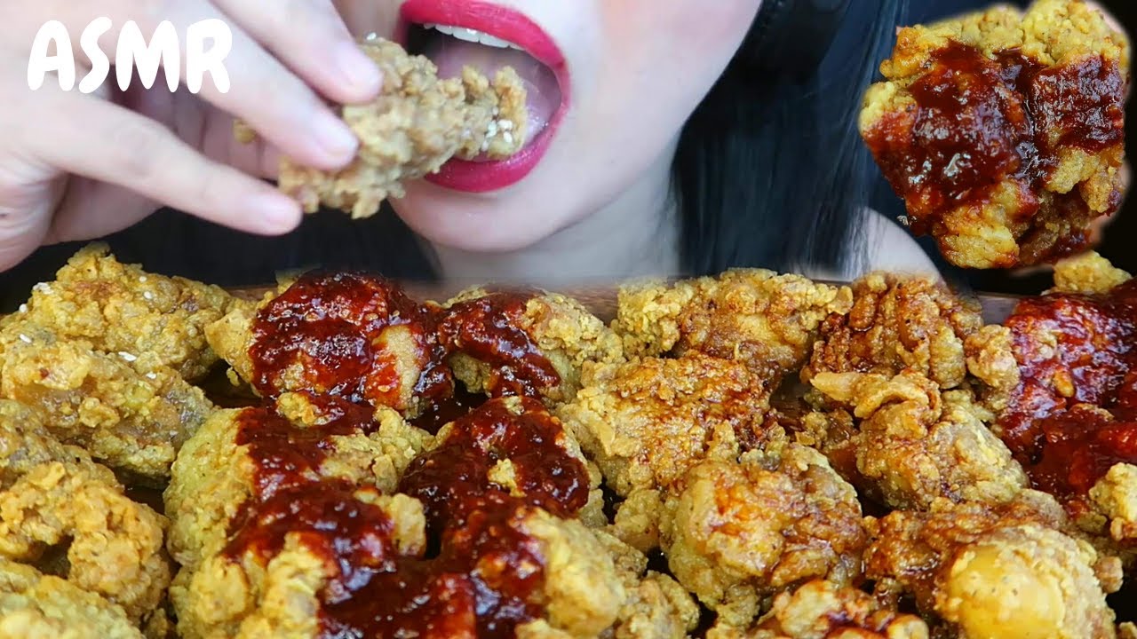 Korean Chicken Spicy 🐔 Mukbang ASMR | 24 Chicken Delivery Manila Taste ...