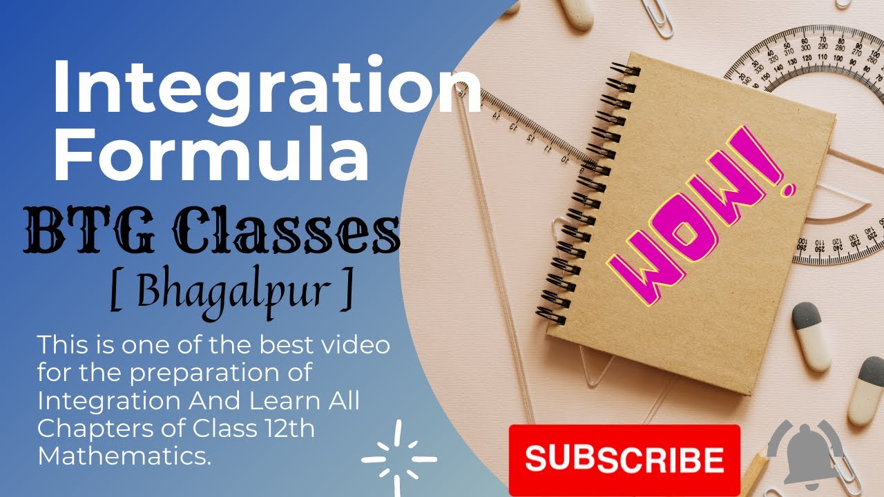 All Integration Formula | Class 12th NCERT Maths | Chapter - 7 ...