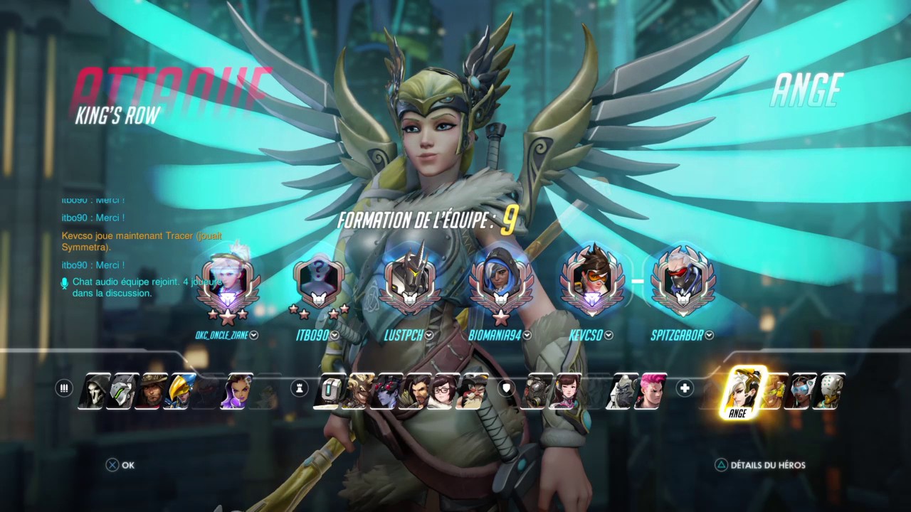 Overwatch: Origins Edition_mic on. Mercy. King's row. Ranked - YouTube