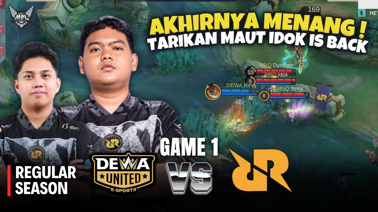APINYA MASIH ADA! | RRQ VS DEWA GAME 1 MPL-ID S16 WEEK 8 DAY 3 WITH KO ...