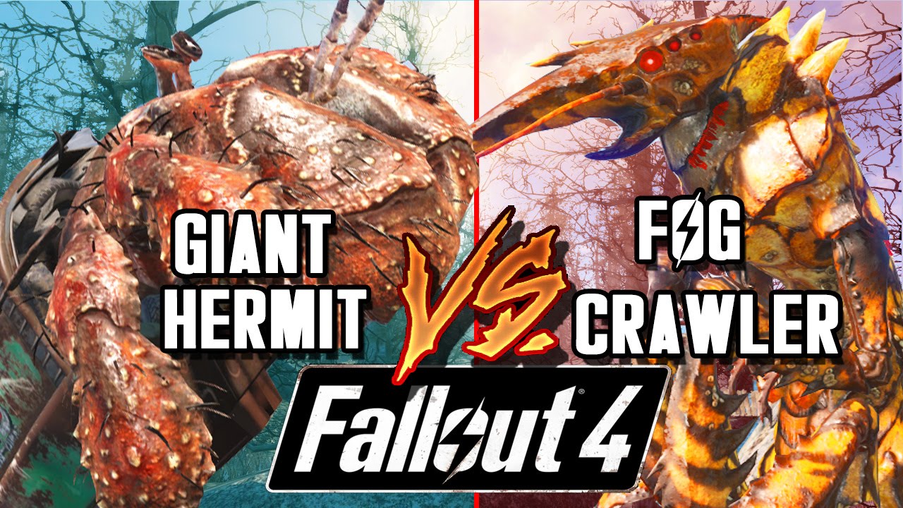 Giant Hermit vs Fog Crawler | Fallout 4 Far Harbor Battle Arena ...