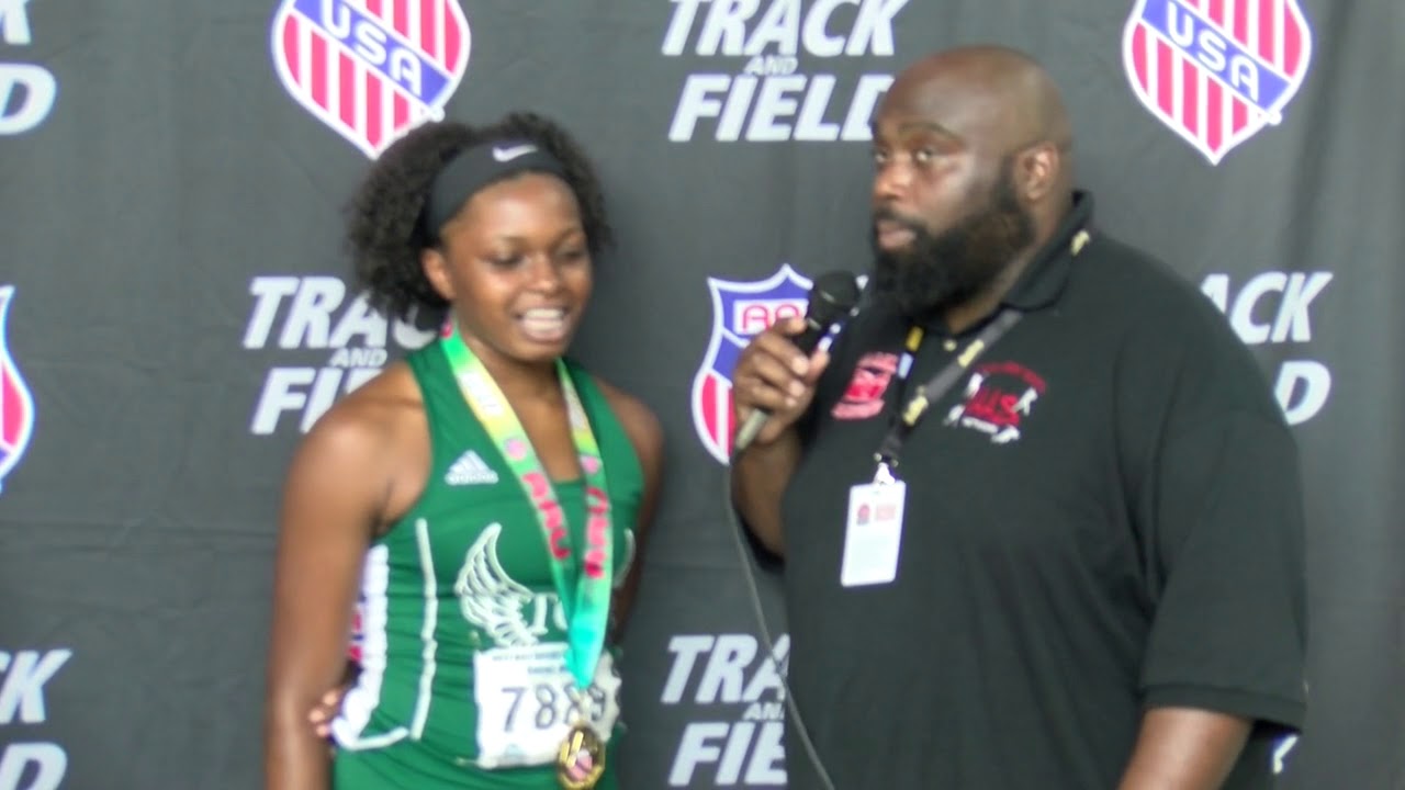 2017-08-03 Interview With Women's 100m Hurdles U17-18 Champion Naomi ...