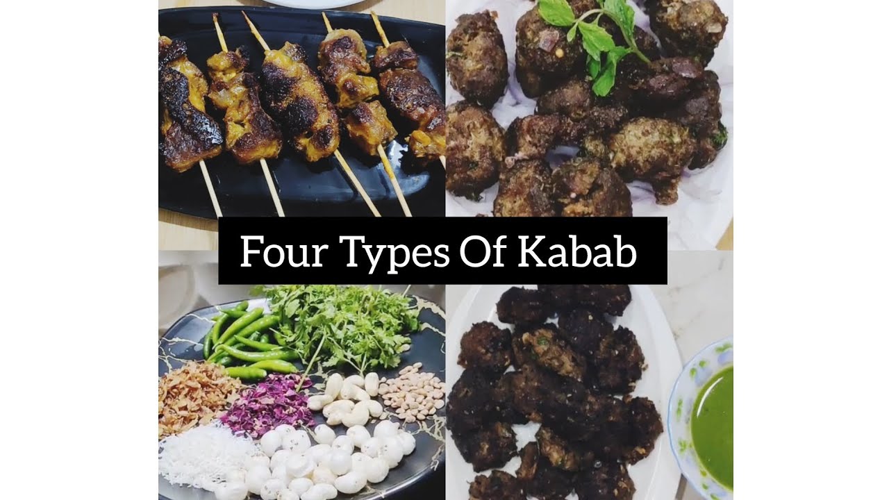 FOUR TYPES OF KABAB |चार तरह के मज़ेदार मटन कबाब #kabab#kabablovers # ...