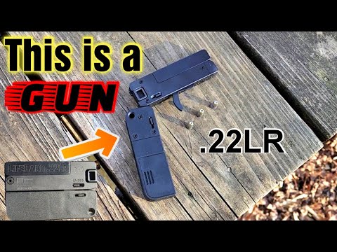 Lifecard .22lr Review & Shoot Credit Card Gun - YouTube