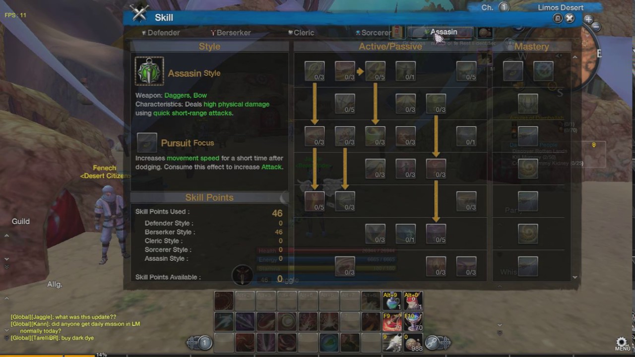 Revolution RaiderZ - Skill Tree of my Zerk - YouTube