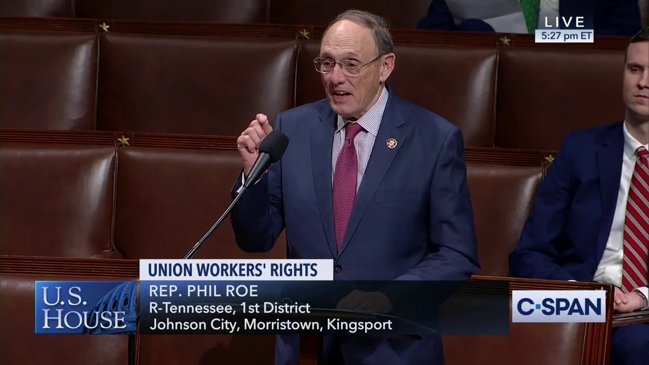 Congressman Roe Offers Amendment to Require Secret Ballot Election for ...