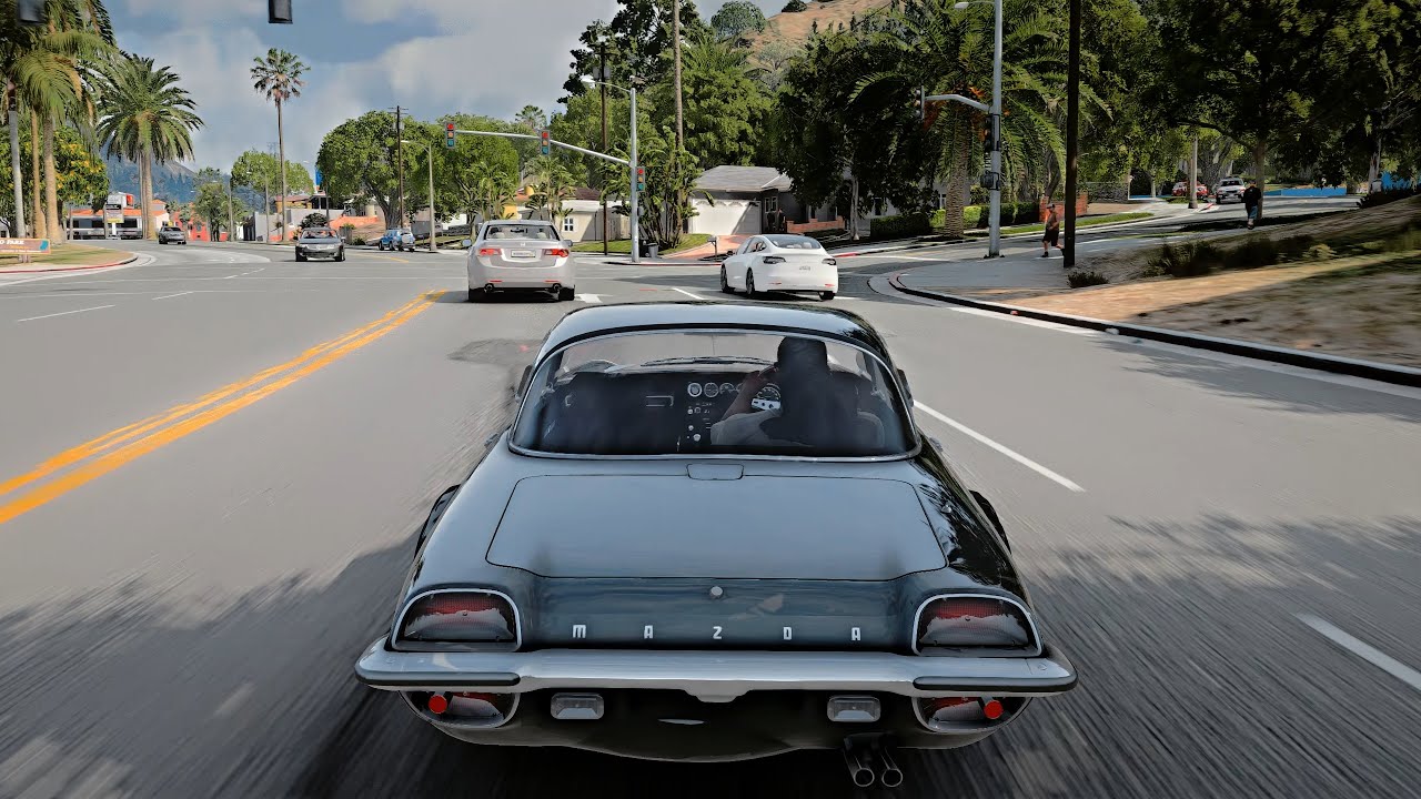 GTA 5 Remastered Realistic Lighting And Real Life Traffic Mod Showcase ...