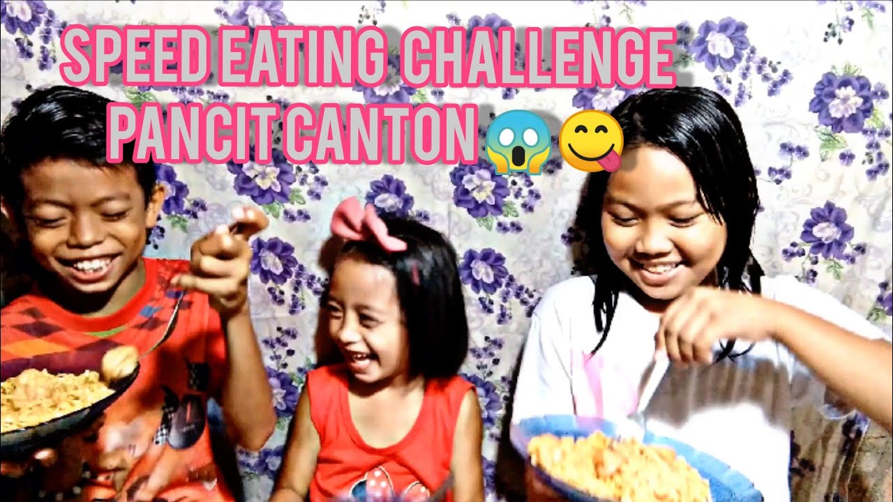 SPEED EATING CHALLENGE | PANCIT CANTON - YouTube