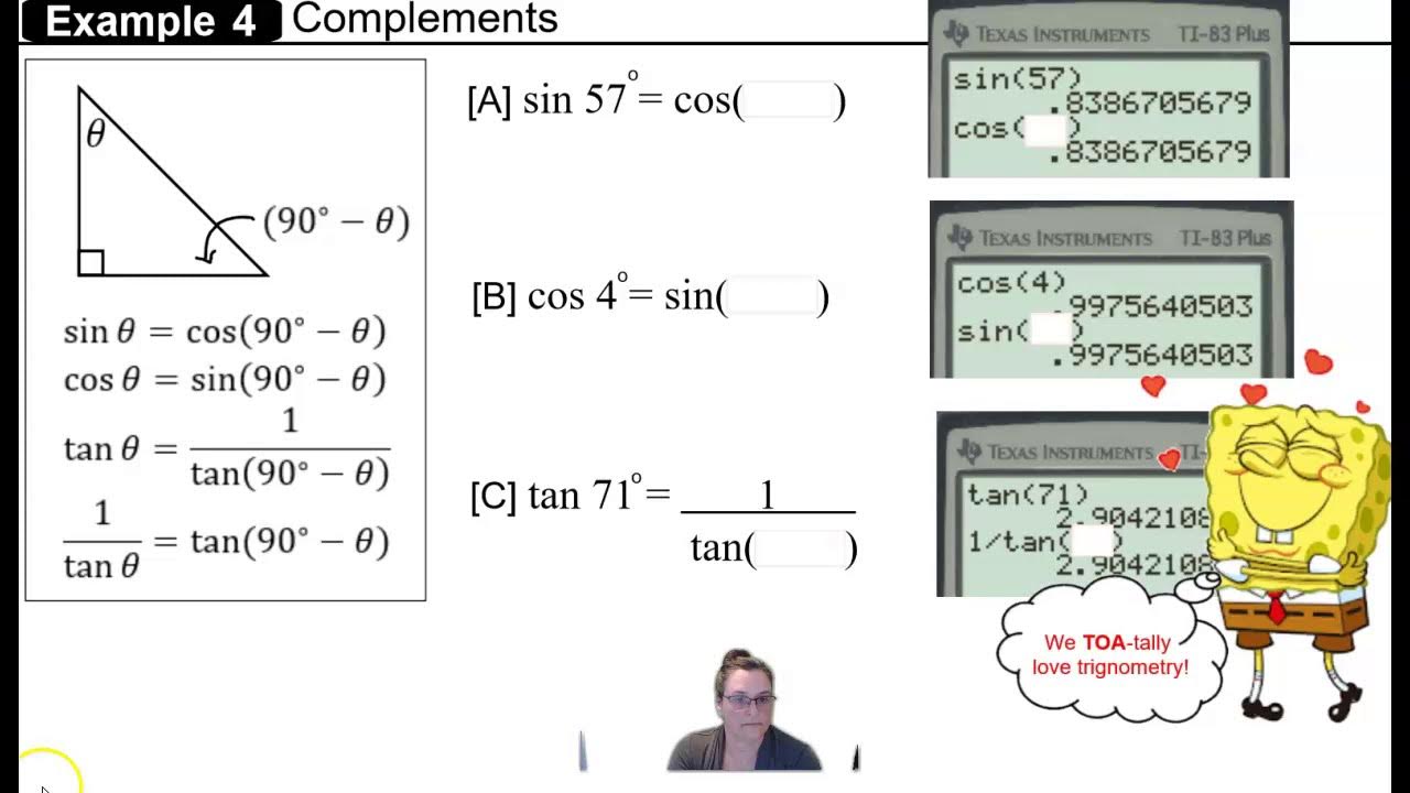 U5L3 Ex.4 Trig Identities for Complementary Angles - YouTube