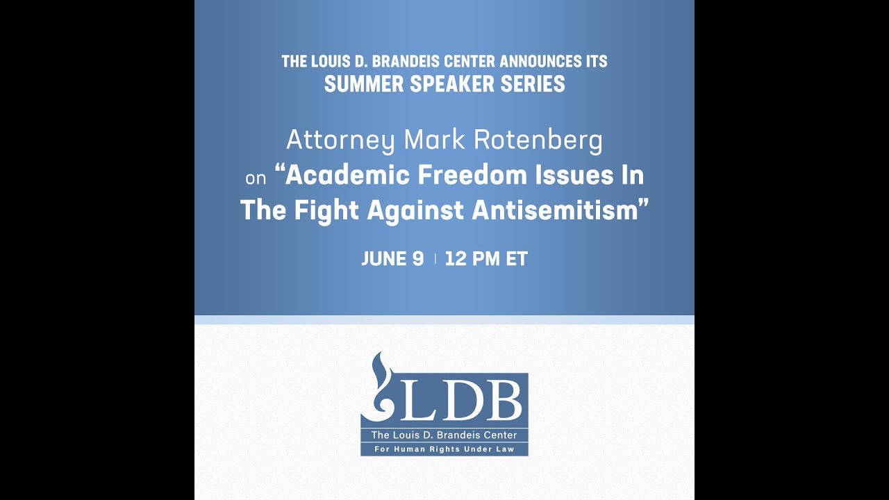 LDB Summer Speaker Series - Attorney Mark Rotenberg | Wednesday, June 9 ...