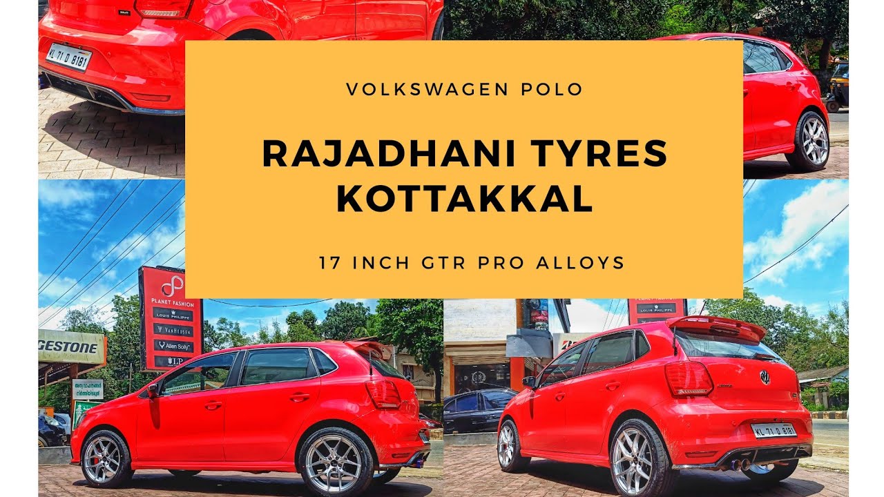 Volkswagen polo Modified with 17 inch Alloy wheels.. looking sporty ...