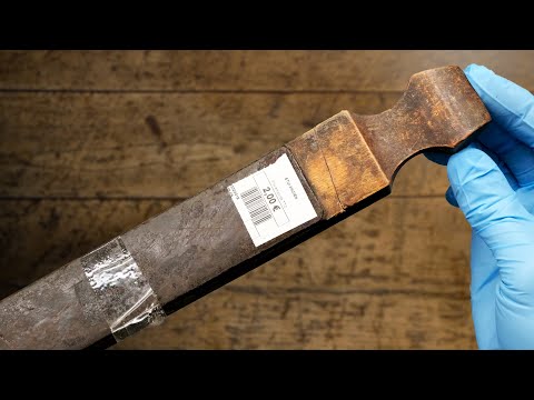 Very old and dirty vintage razor case strop restoration - WOOD AND LEATHER BROUGHT BACK TO LIFE!!