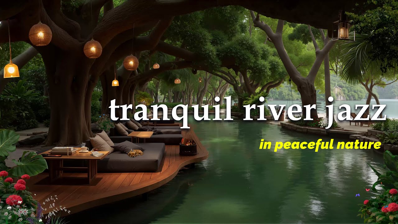 Serene Poolside Jazz 🌿 Nature Sounds & Gentle Grooves for Focused Work ...