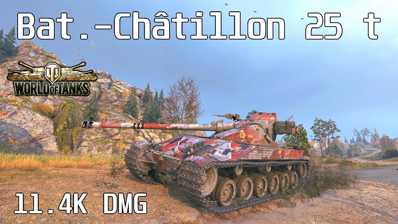 Bat.-Châtillon 25 t, 11.4K Damage, 6 Kills, Master Class - World of ...