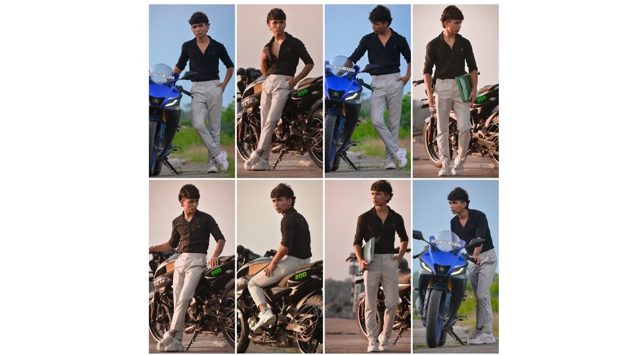 outdoor Best modeling photography pose bike photography pose😎😎 # ...