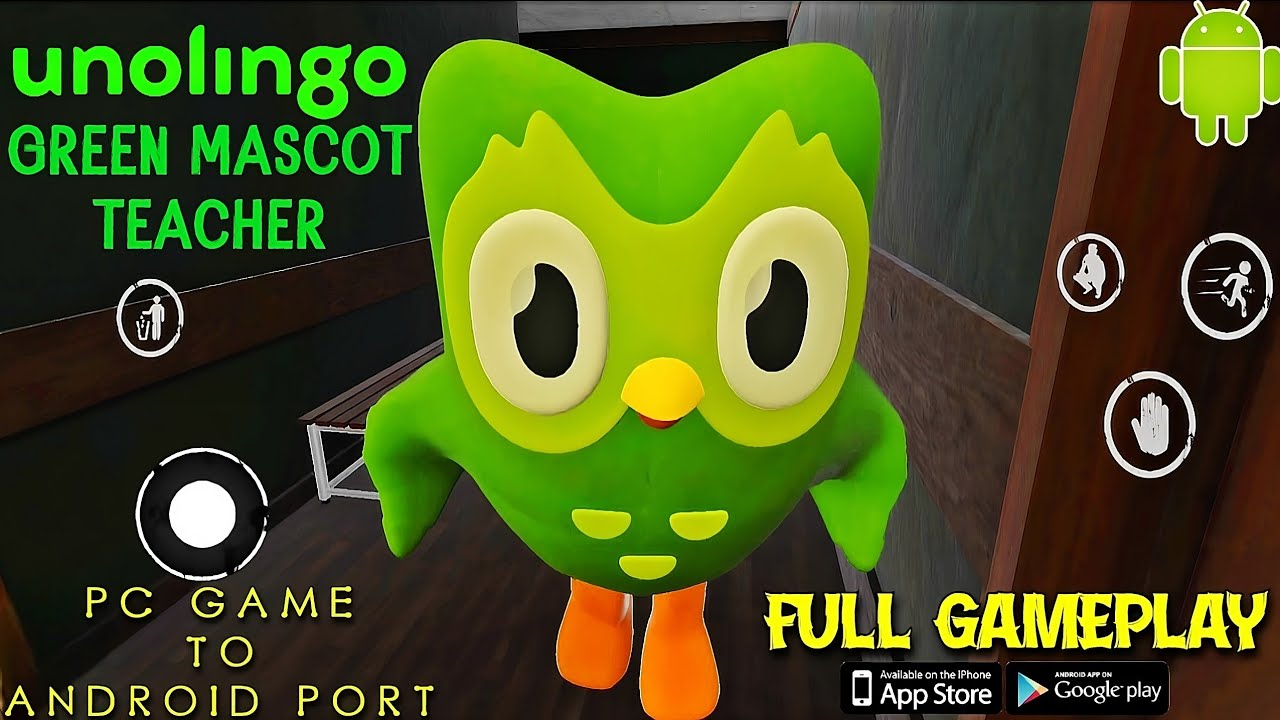 🟢 UNOLINGO GREEN MASCOT TEACHER 🟢 (DUOLINGO HORROR GAME) Full GAMEPLAY ...
