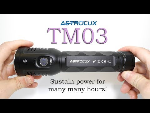 ASTROLUX TM03 - 6000 lumens - 620m - 3 x LUMINUS SST40 LEDs - massive 15000mAh battery!!!